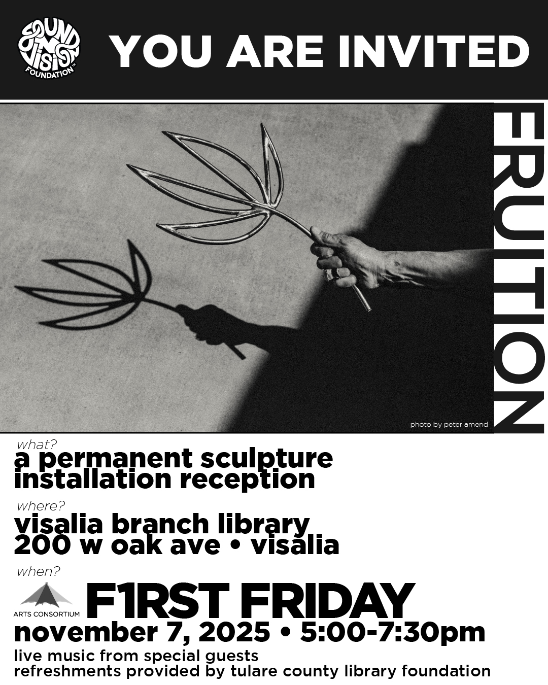 FRUITION: Permanent Art Installation Reception - November 7, 2025 ...